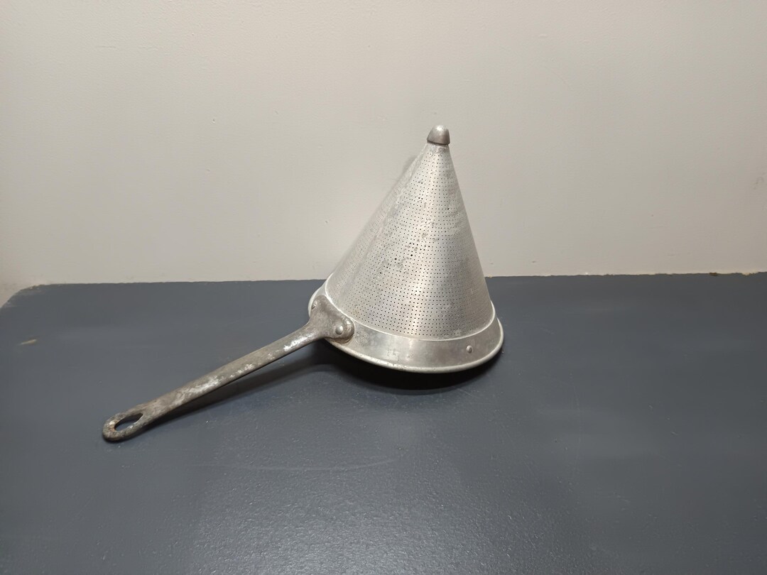 Old Vintage Tournus Aluminum Strainer, Old Utensil, Art Kitchen ...