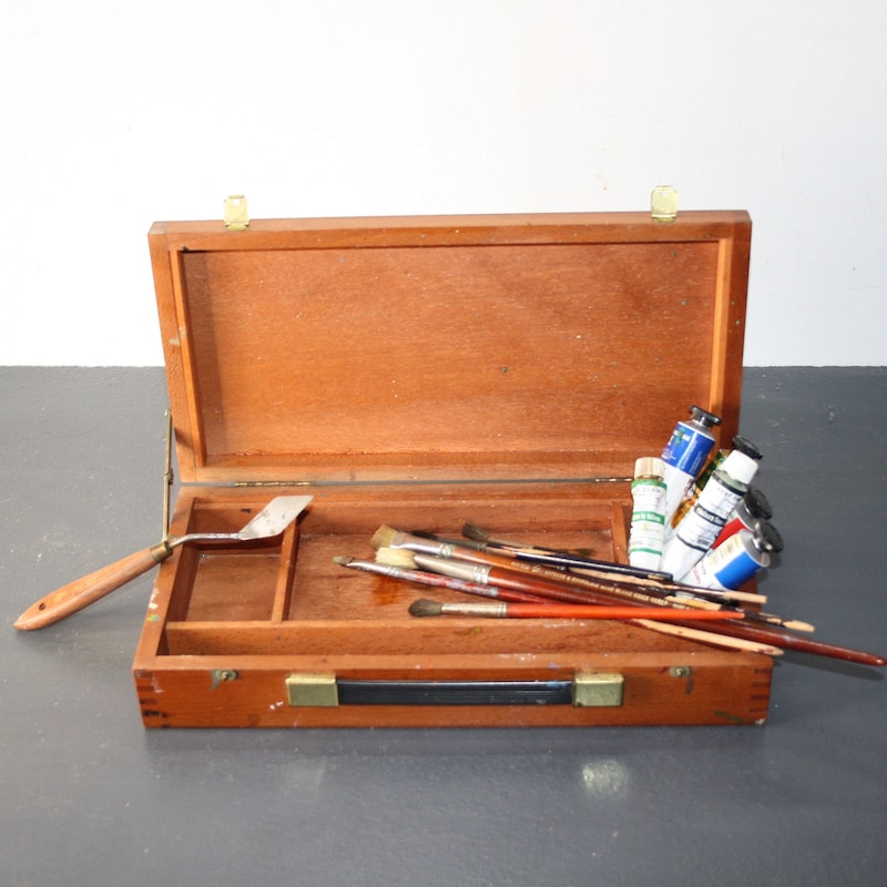 Painted Wood Box - Etsy