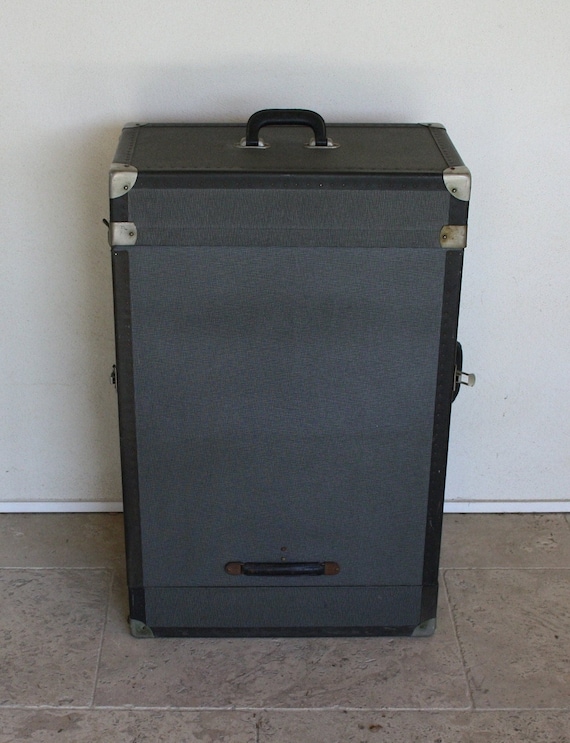 Wardrobe trunk, Large vintage suitcase, portable ward… - Gem