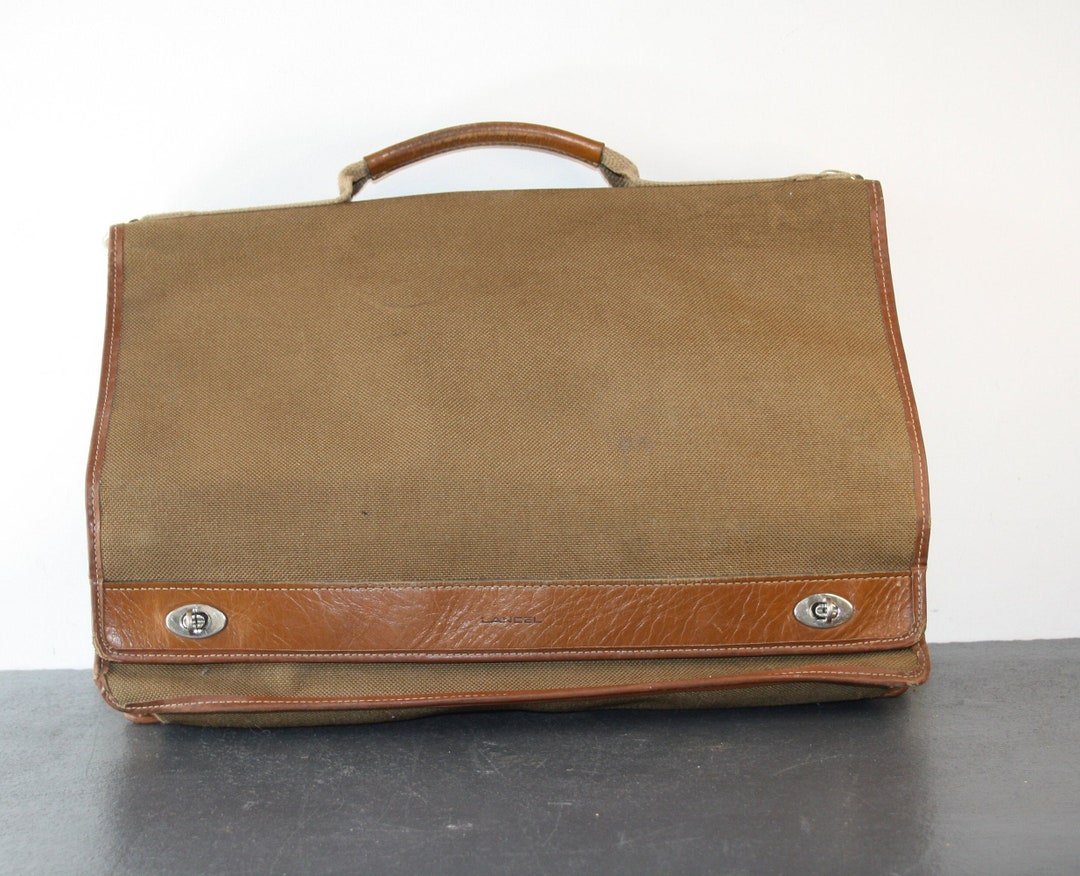 Old Lancel Bag Satchel, Luxury Brand, Lancel, Brown Briefcase, Made in ...