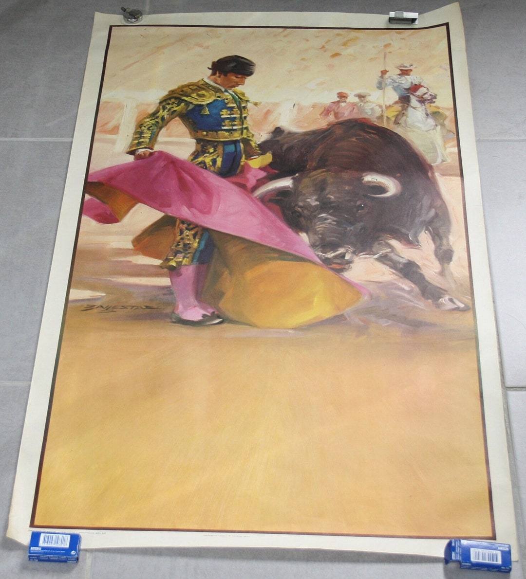 Old Original Poster Bullfighters, Bullfight, Toros, Spanish Poster 1974 ...