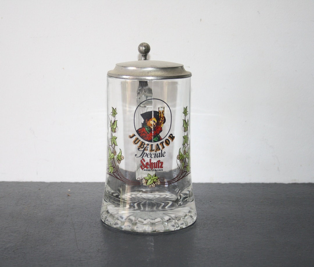 Beer Mug, Alsatian 0,5 Liter Glass Mug, Beer Festival, Schutz Beer ...