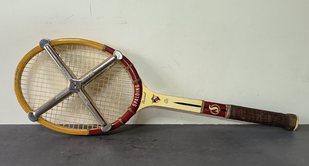 Old SPALDING Personal Tennis Racket, Wooden Racket, Zephyr Centering ...