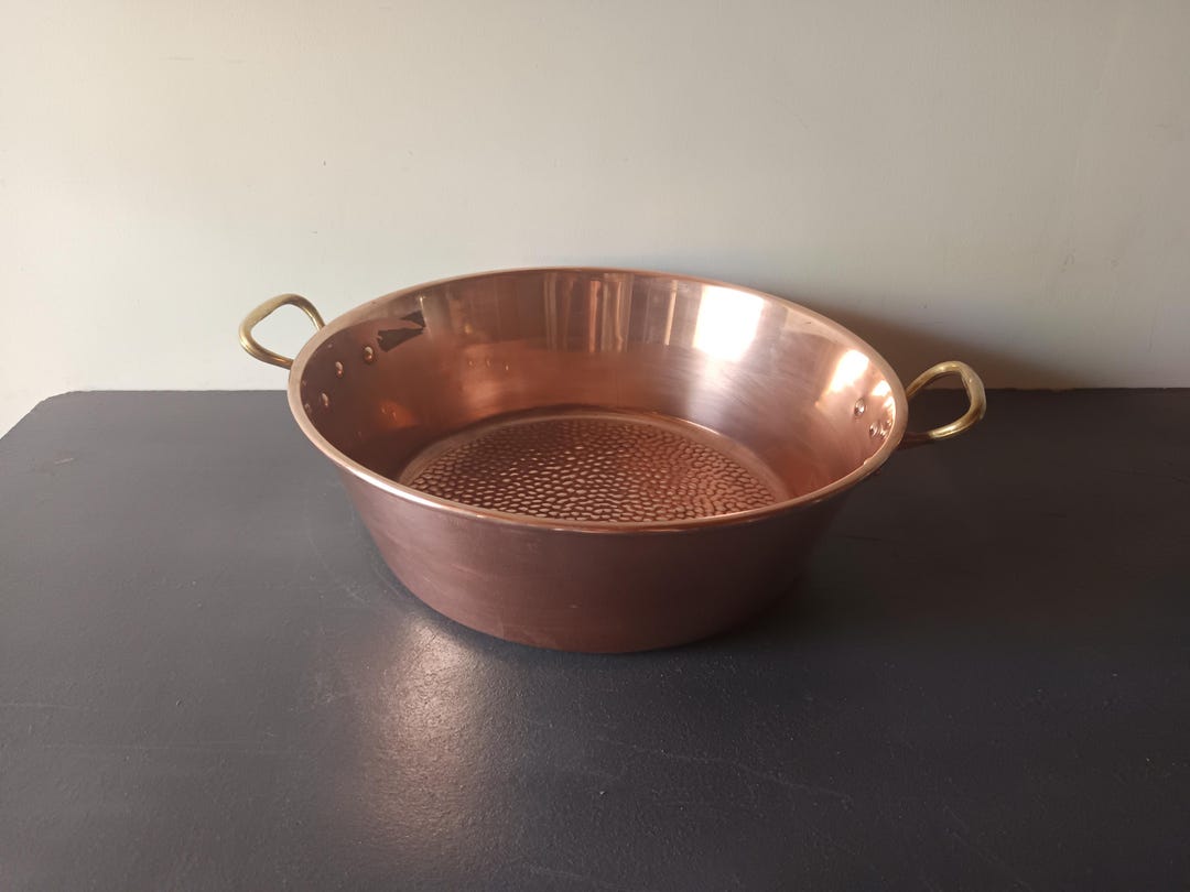 Antique Copper Jam Pan With Brass Handles, Vintage Jam Pan, Copper ...