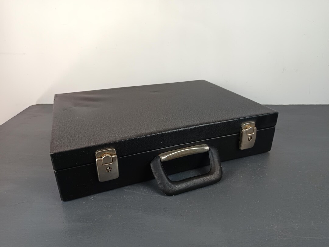 Antique Briefcase, Vintage Briefcase, Old Black Briefcase, Old Bag ...