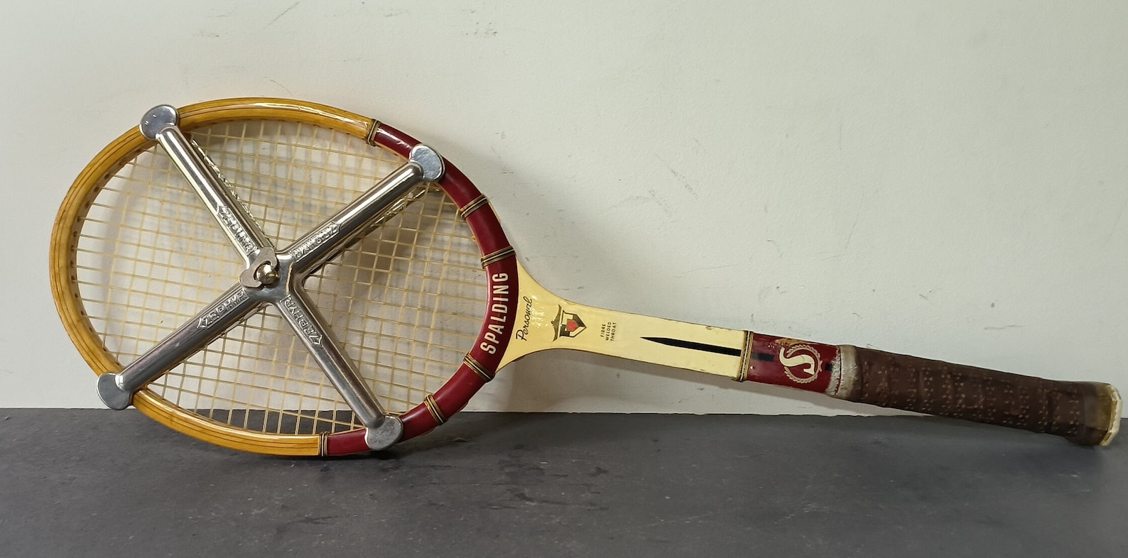 Old SPALDING Personal Tennis Racket, Wooden Racket, Zephyr Centering ...
