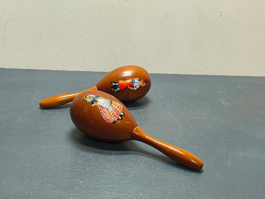 Mahogany Maracas, Maracas Spain, Bodega Music, Spanish Music - Etsy