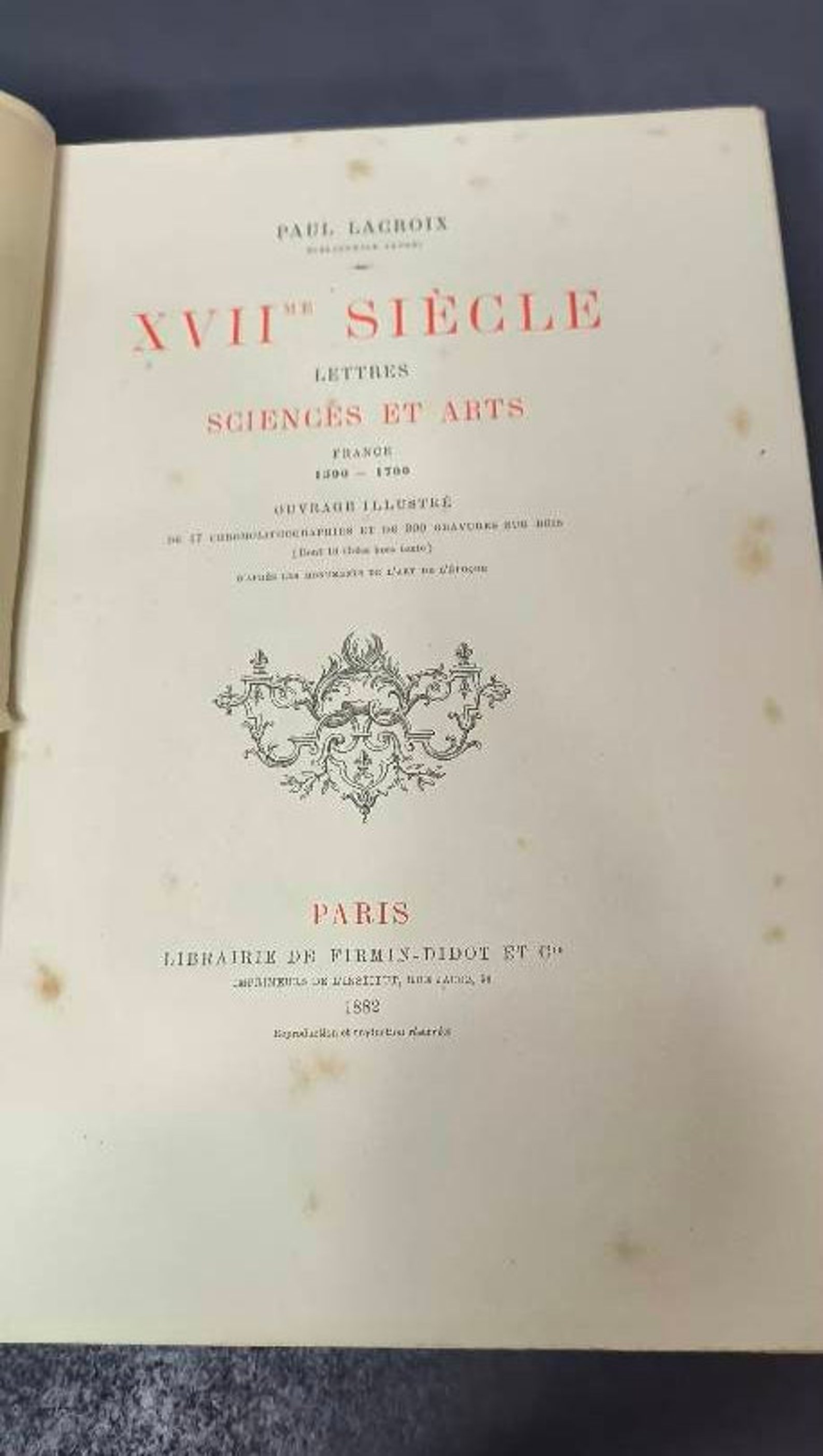 Old Book XVII Century Letters Sciences and Arts France - Etsy