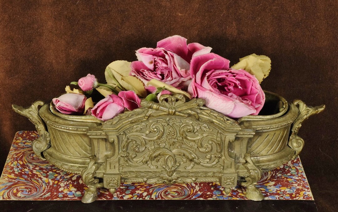 Superb Antique French Bronze Planter / Jardinière, Bow, Torch & Quiver Crest, 19th Century - Etsy