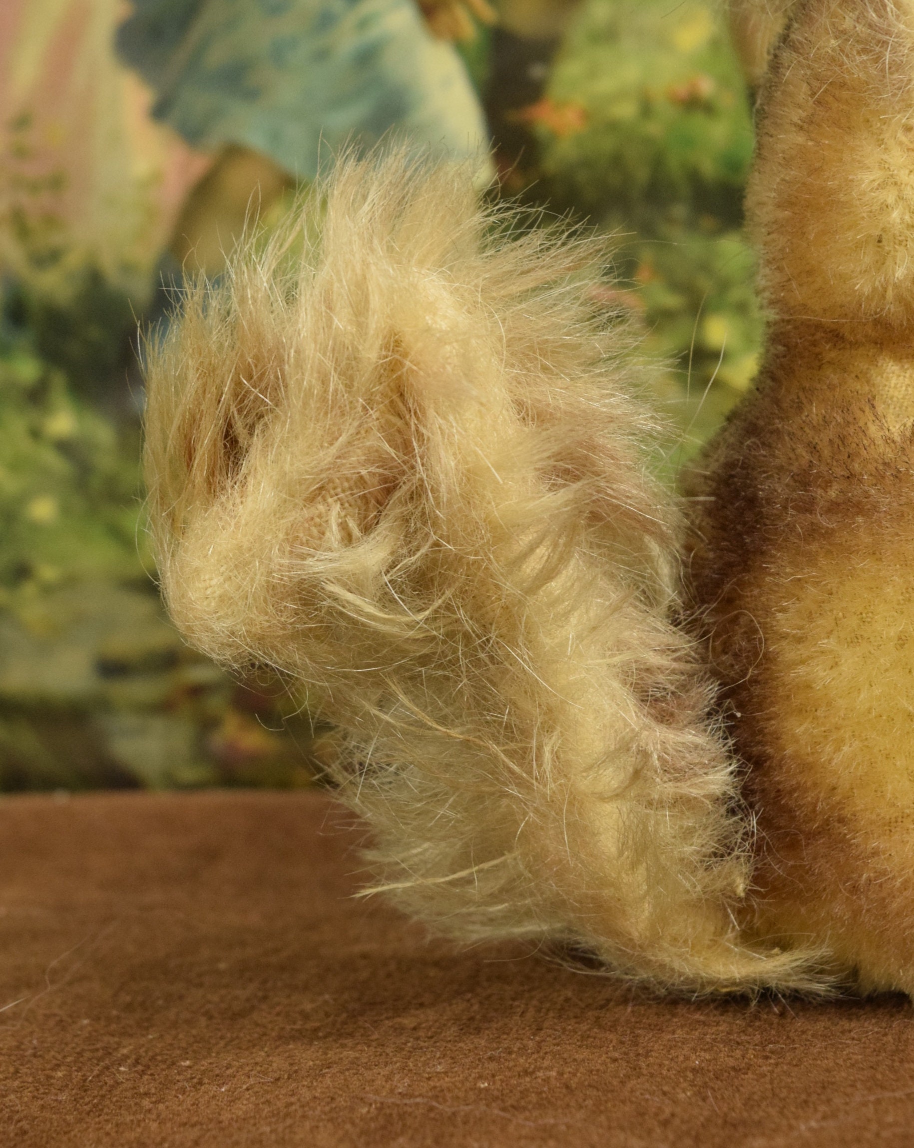 TWO Very Darling Little Antique French Plush Toys, Squirrel & Dog ...