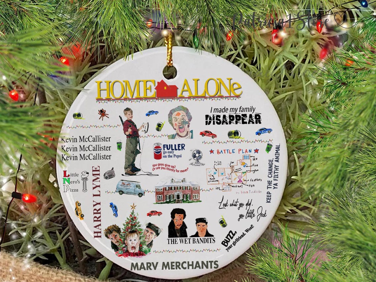Home Alone Ornament Marv and Harry Ornament Christmas Movie - Etsy