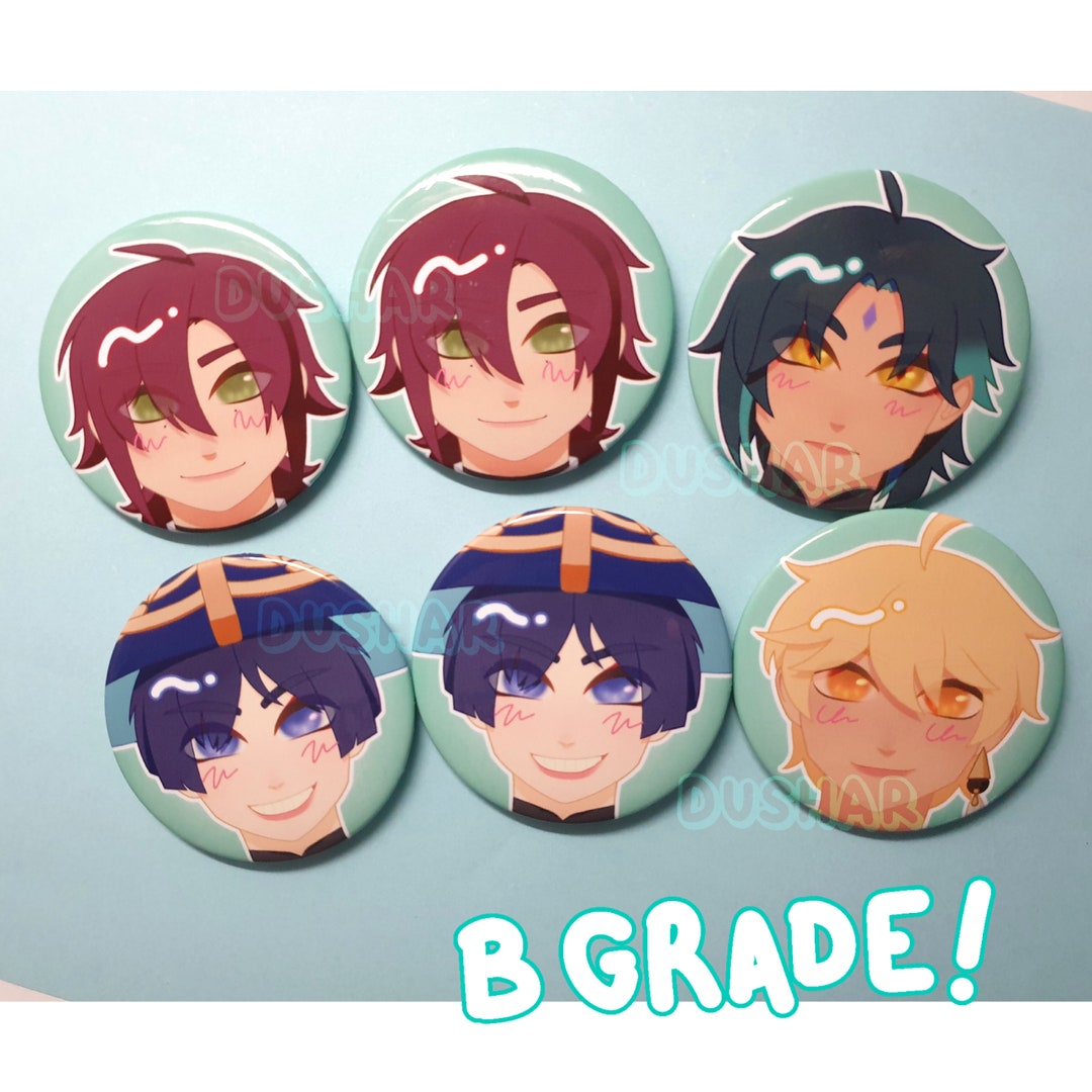 Genshin Anemo Boys Buttons B GRADE - Etsy