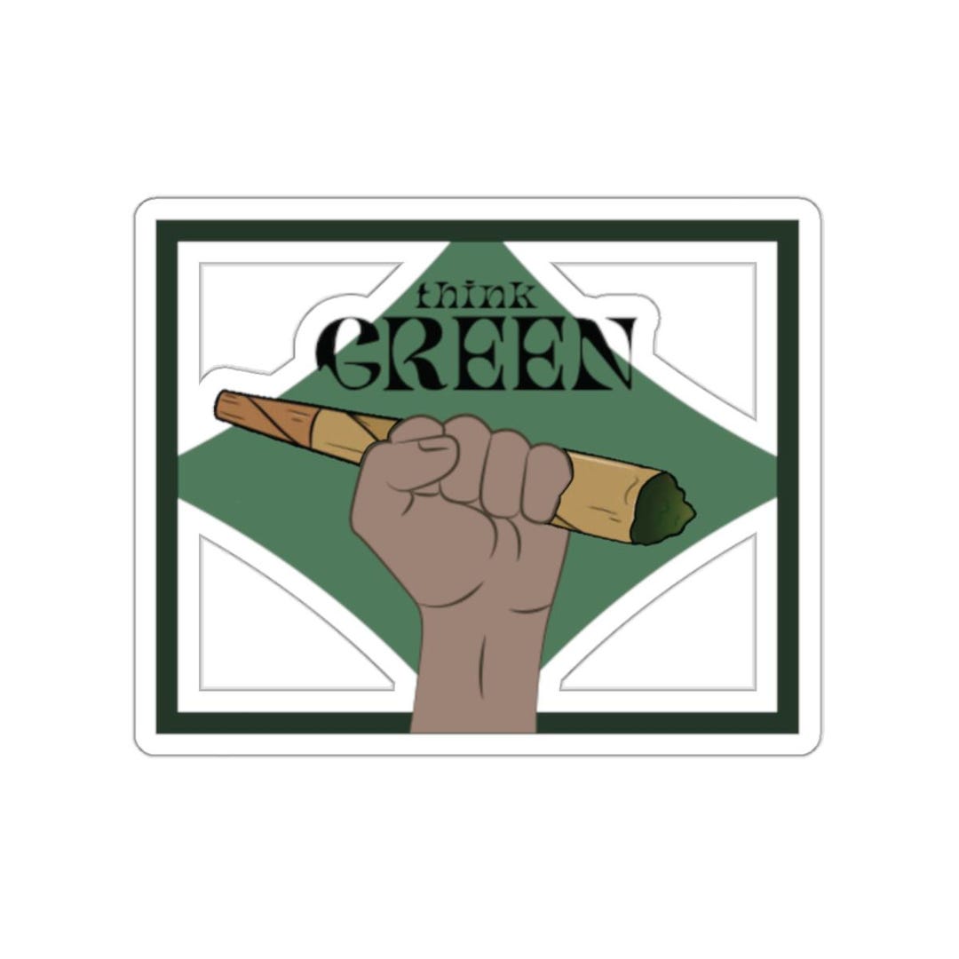 Think Green Sticker - Etsy