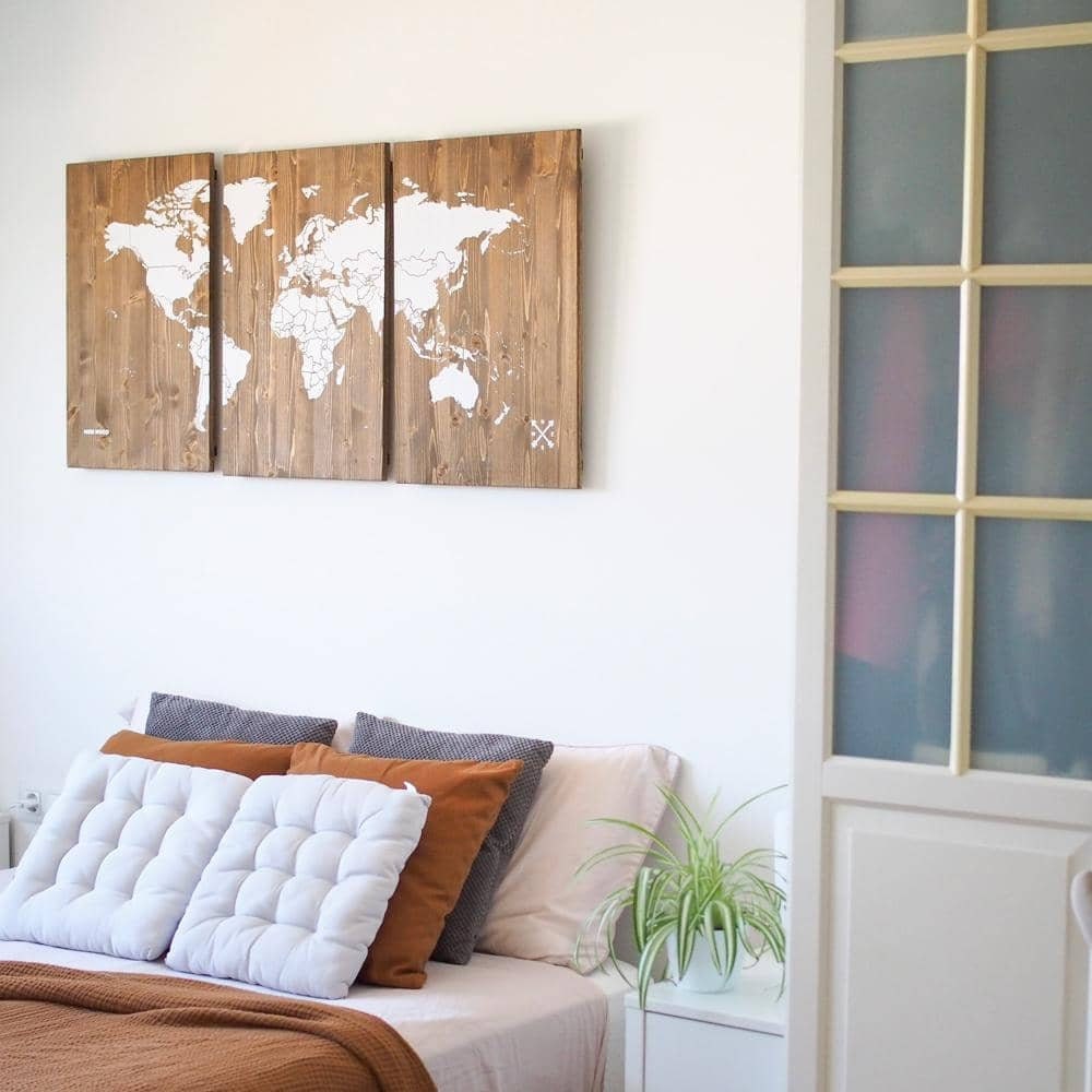 Wooden World Map Woody Map Wooden Edition - Etsy