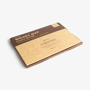 Cork World Map Woody Map Natural Puzzle | Etsy