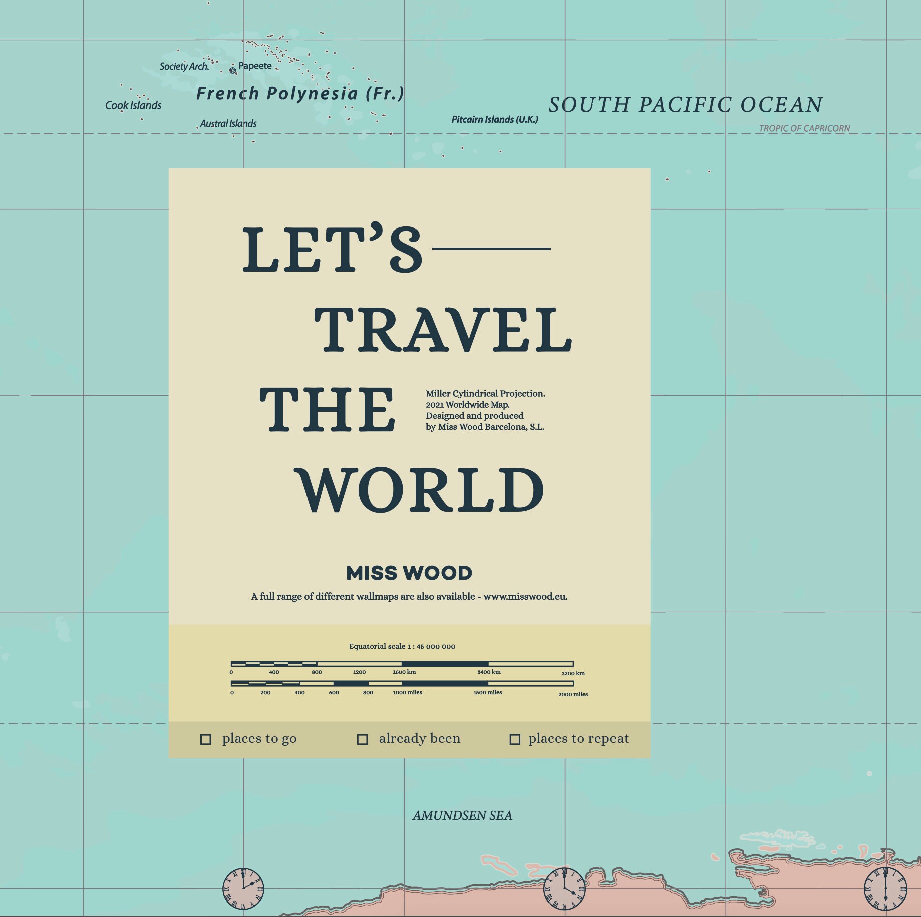 Downloadable Digital World Map to Print Poster Format 100 X 70 Cm ...