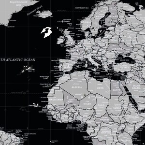 Downloadable Digital World Map to Print Poster Format 100 X 70 Cm ...