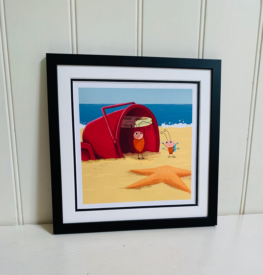 The Little Cockroach, Angel Bay Print, Framed Childrens Book Print ...