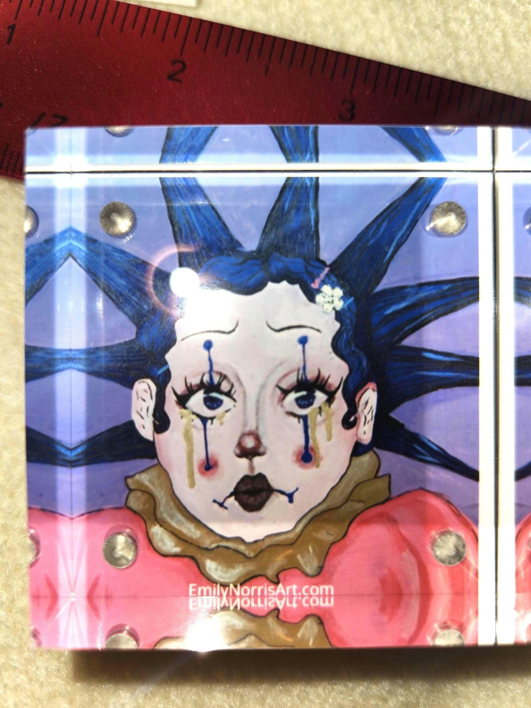 2x2 Acrylic Clown Blocks - Etsy