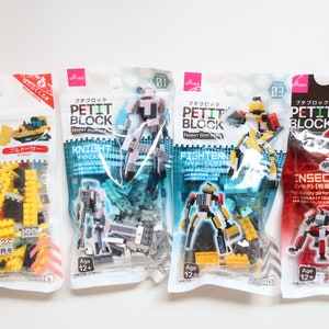Petit Blocks From Daiso Japan | Microblock Mini Blocks Dinosaur Dogs Cat Owl Fighter Knight ...
