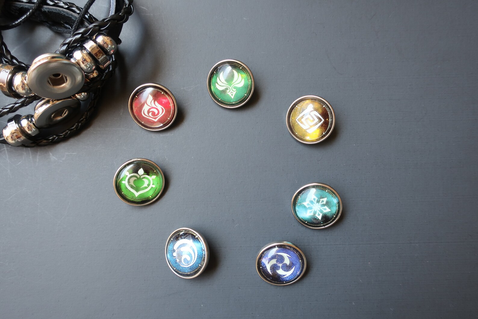 Genshin Impact Vision Bracelets Genshin Element Bracelets Glow - Etsy