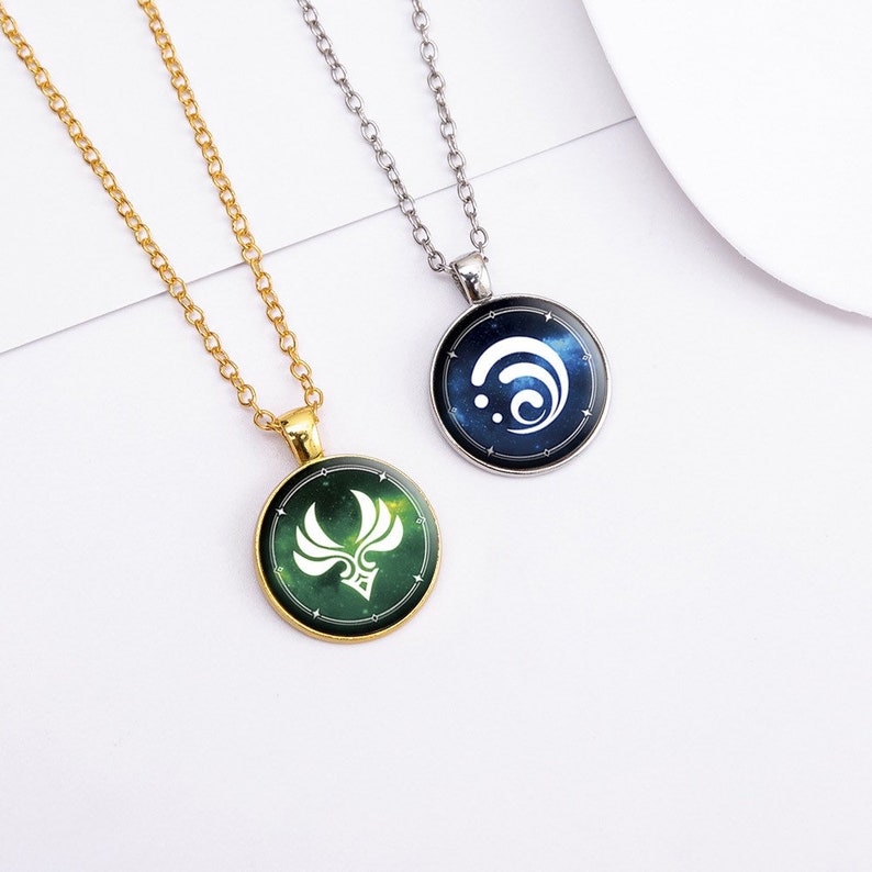 Genshin Impact Vision Inspired Necklace Glow in the Dark Genshin Impact ...
