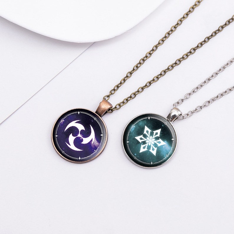 Genshin Impact Vision Inspired Necklace Glow in the Dark Genshin Impact ...