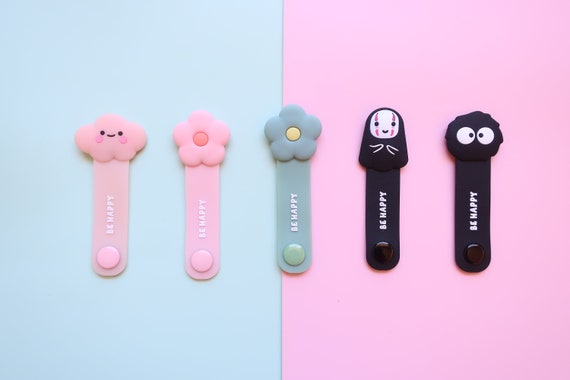 Buy2get1free Cute Silicone Flower Cable Organizer Soot | Etsy