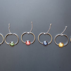 Genshin Impact Vision Bracelet Stainless Steel Glow in Dark | Genshin ...