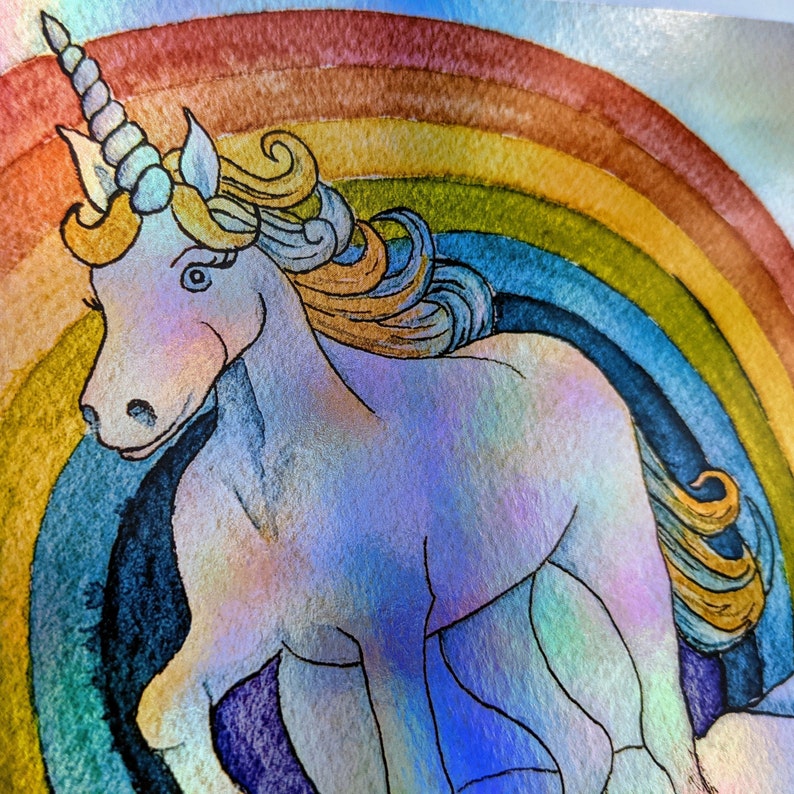 Chrome Standard - Rainbow Unicorn Print - Etsy