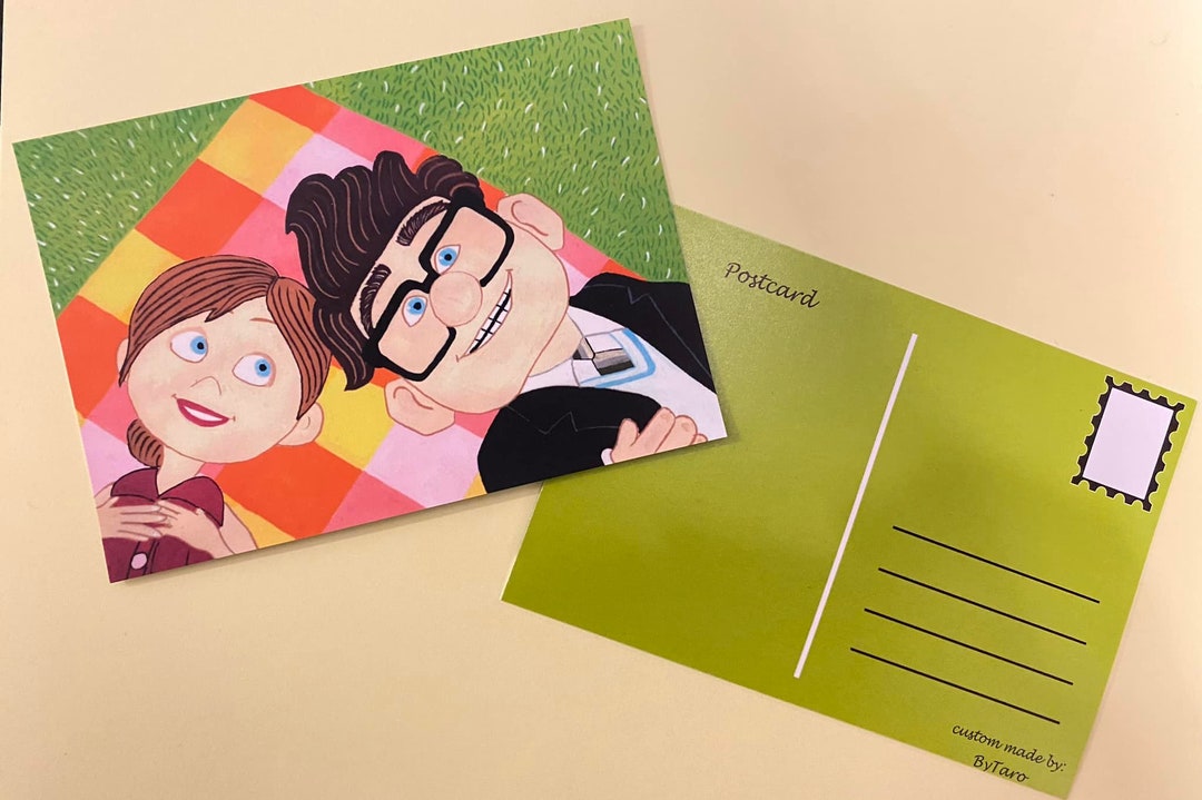 Postcard Carl and Ellie Young Disney Inspired - Postcards / Art Prints ...