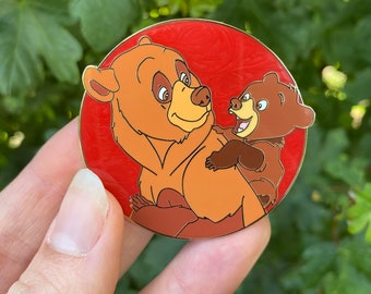 BROTHER BEAR PIN / Hugging Disney Inspired Enamel Pin Kenai Koda ...