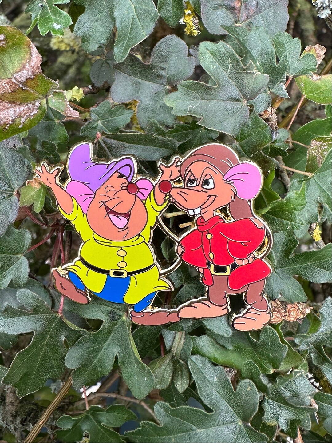 Jaq and Gus Dressed as Dopey and Grumpy Limited Edition 50 Disney ...