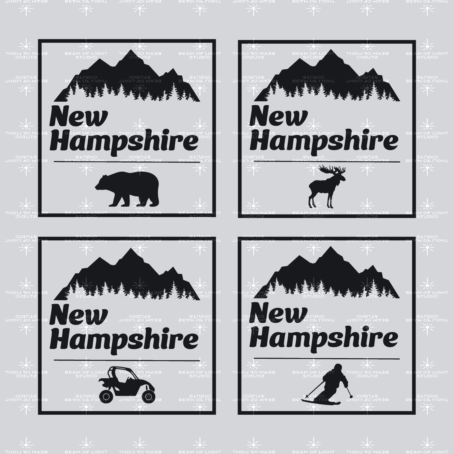 State of New Hampshire Design SVG - Etsy