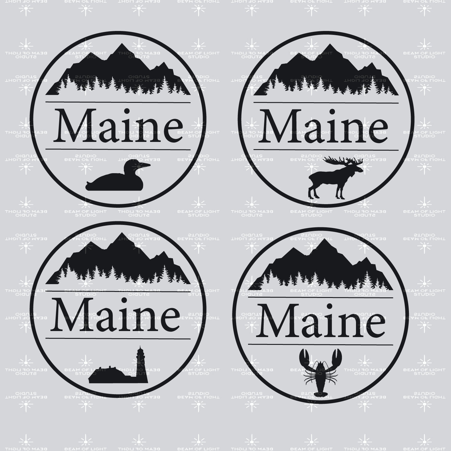 State of Maine Design SVG - Etsy