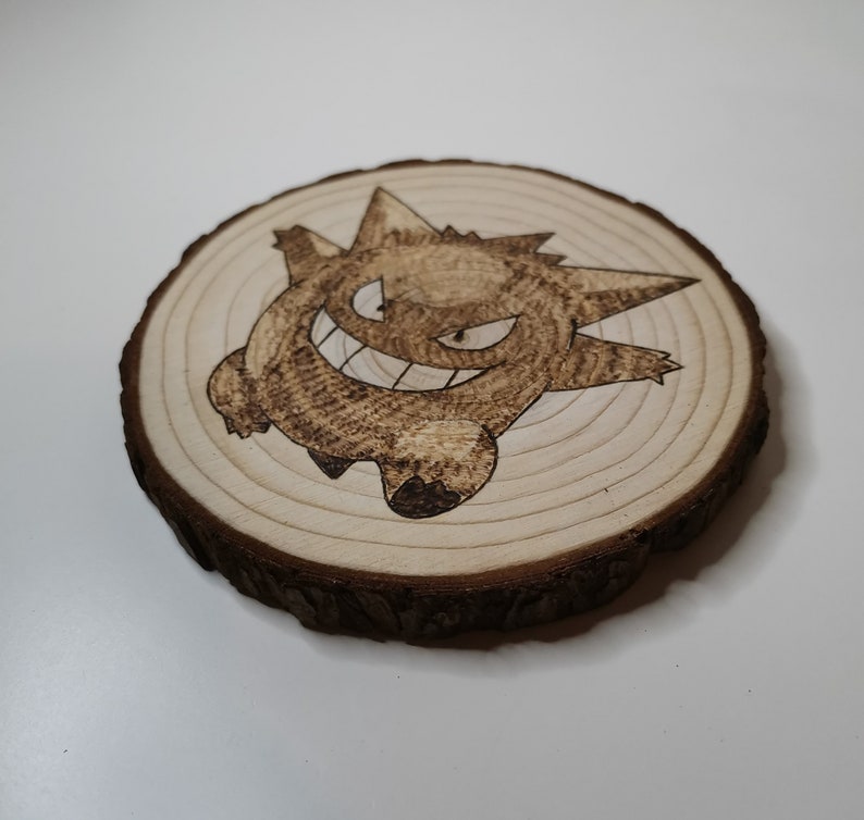 Custom Pokemon Pyrography Coaster Plaque Art Gift Pokemon Pokémon ...