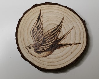 Wood Burning Bird - Etsy