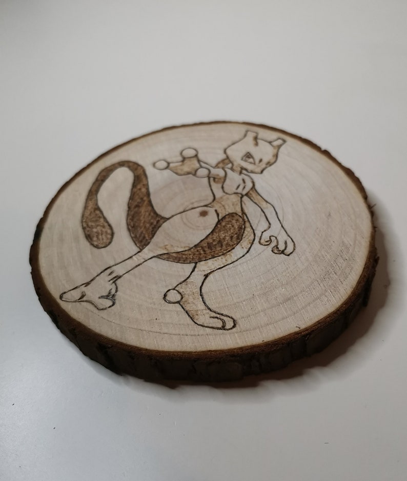 Custom Pokemon Pyrography Coaster Plaque Art Gift Pokemon Pokémon ...