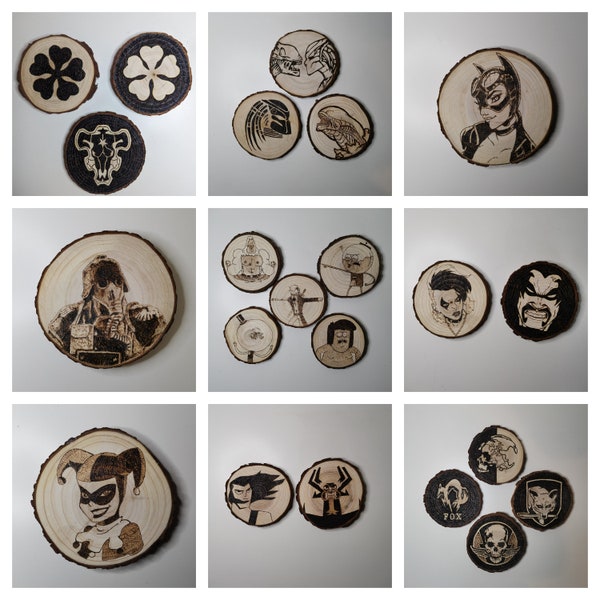Custom Wood Burning Anime - Etsy