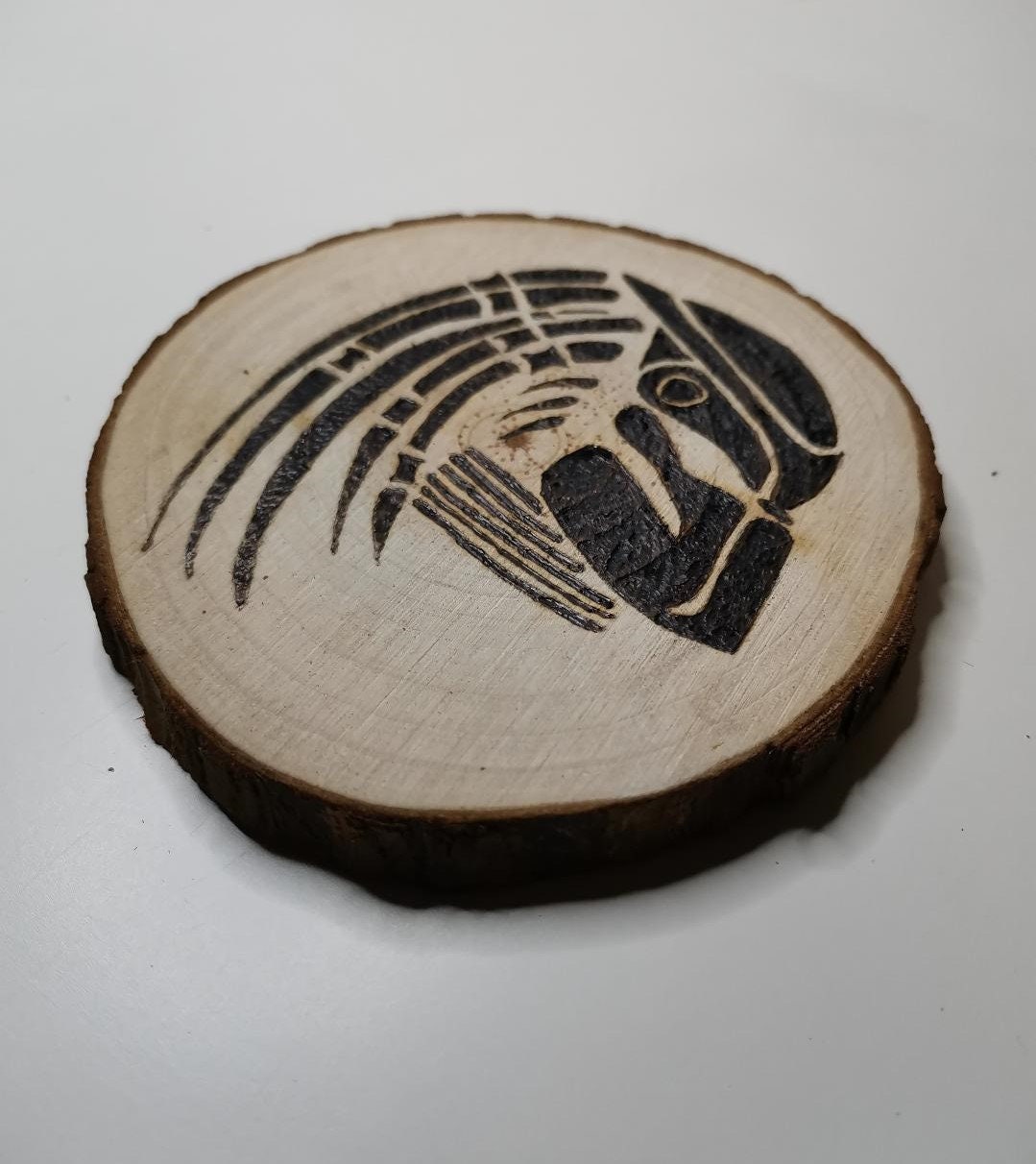 Alien VS Predator Inspired Pyrography Coaster Plaque Art - Etsy
