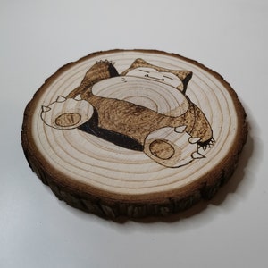 Custom Pokemon Pyrography Coaster Plaque Art Gift Pokemon Pokémon ...