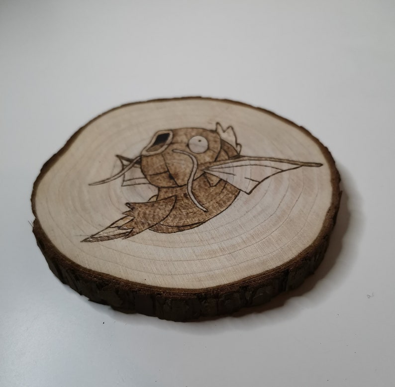 Custom Pokemon Pyrography Coaster Plaque Art Gift Pokemon Pokémon ...