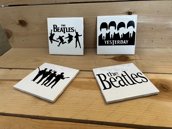 Set of 4 Beatles Coasters Version 2 Desk Coasters Bar Decor - Etsy