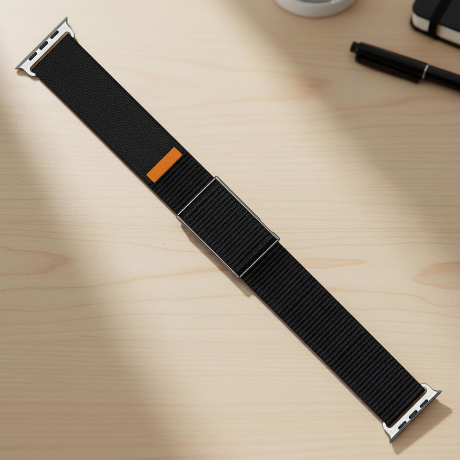 Hybrid Nylon Strap for WHOOP 5.0 + Apple Watch – Adjustable Metal ...