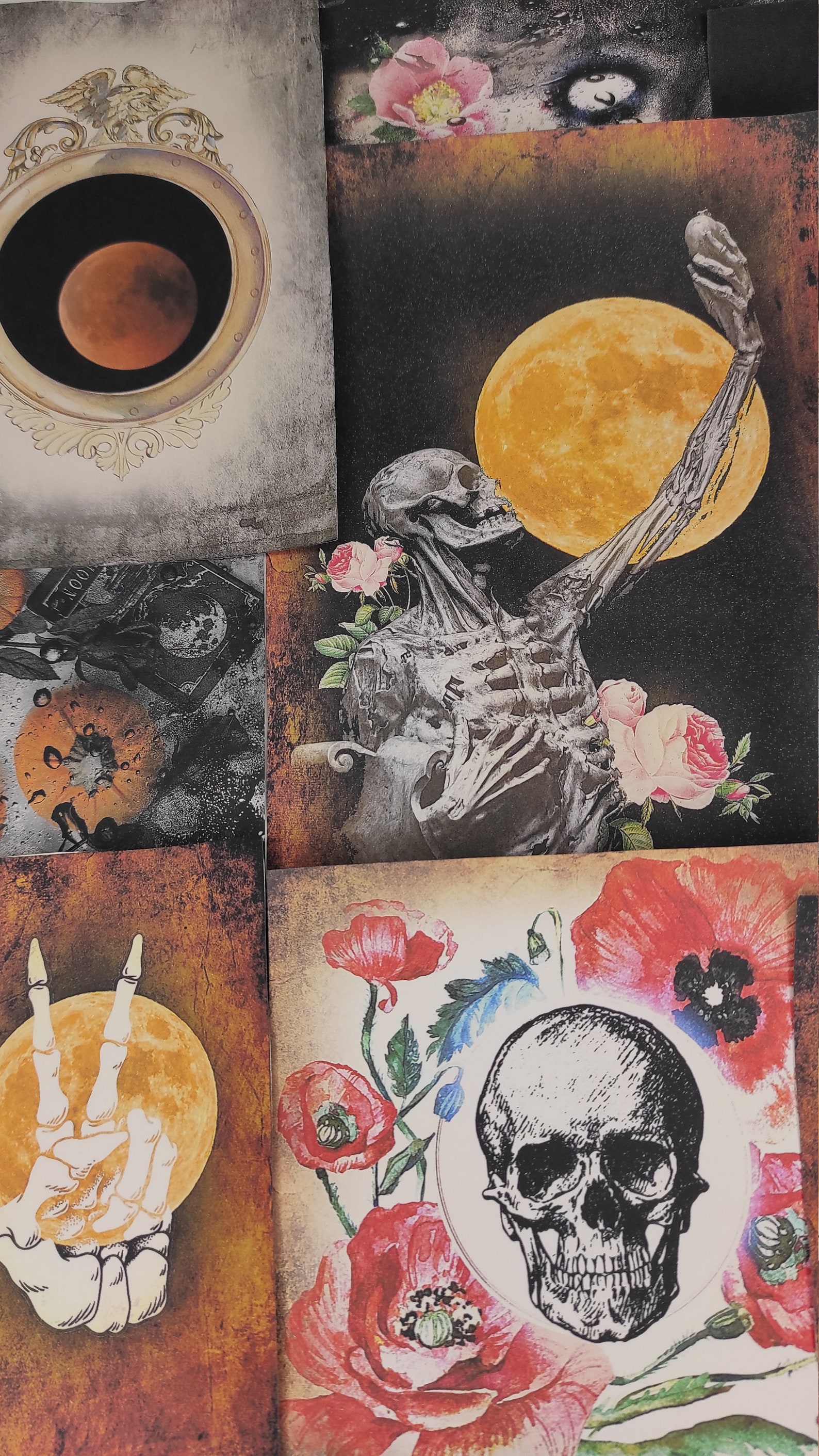 Spooky Printable Ephemera. Halloween Cards. Junk Journal Supplies ...
