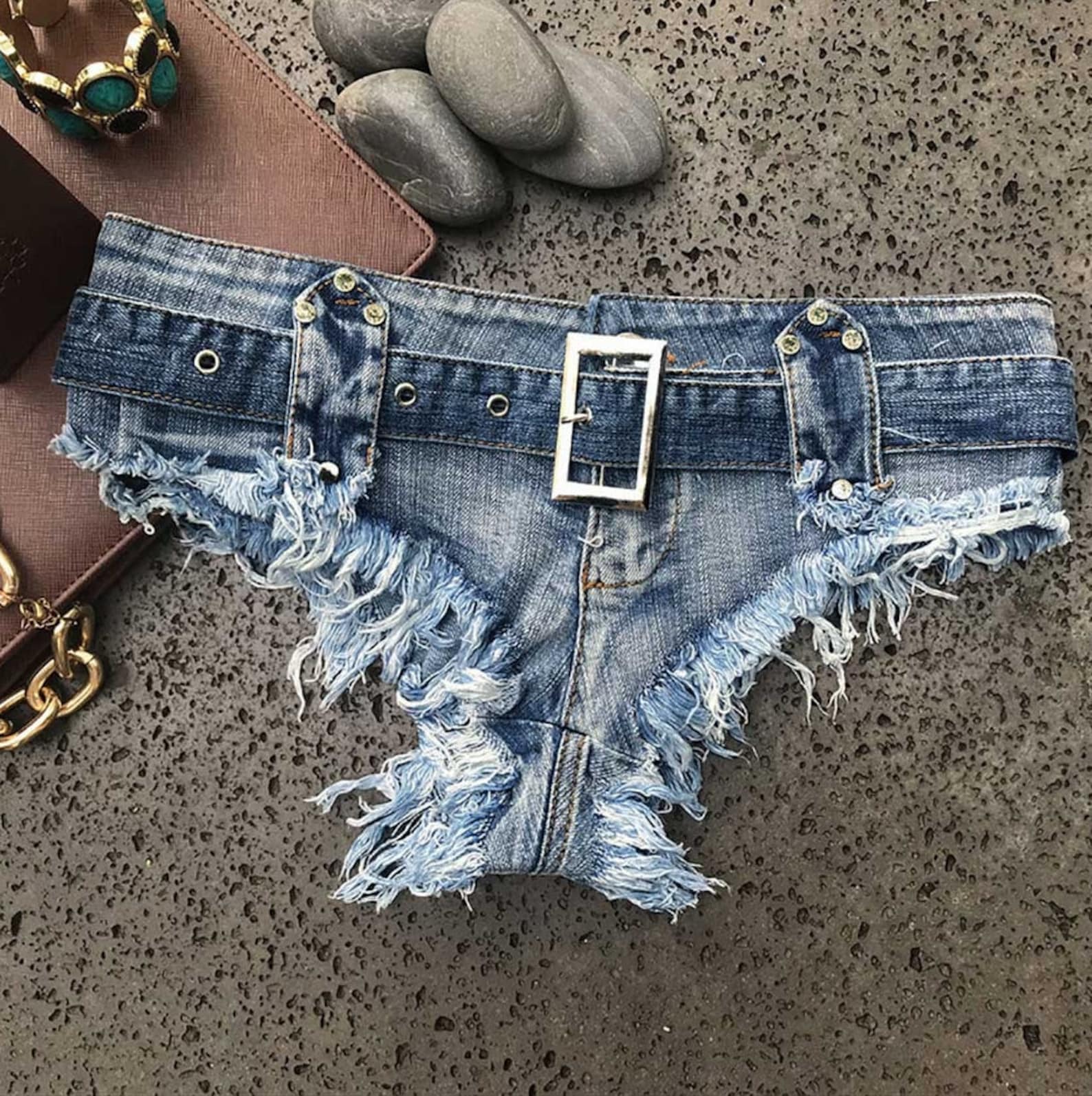 Fashion Women Sexy Mini Pants Sexy Low Waist Denim Shorts Etsy