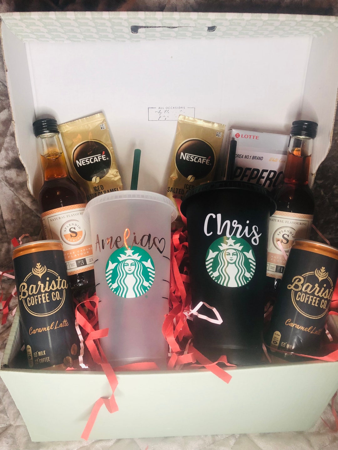 Personalised Starbucks Coffee Kit Hamper Coffee Gift Present ...