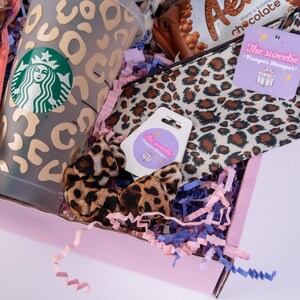 PERSONALISED LEOPARD PRINT Hamper |starbucks | Cheetah Print | Luxury ...