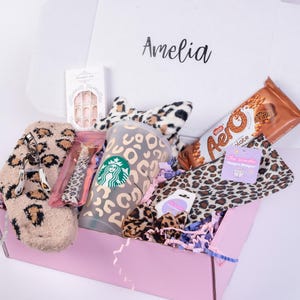 PERSONALISED LEOPARD PRINT Hamper |starbucks | Cheetah Print | Luxury ...