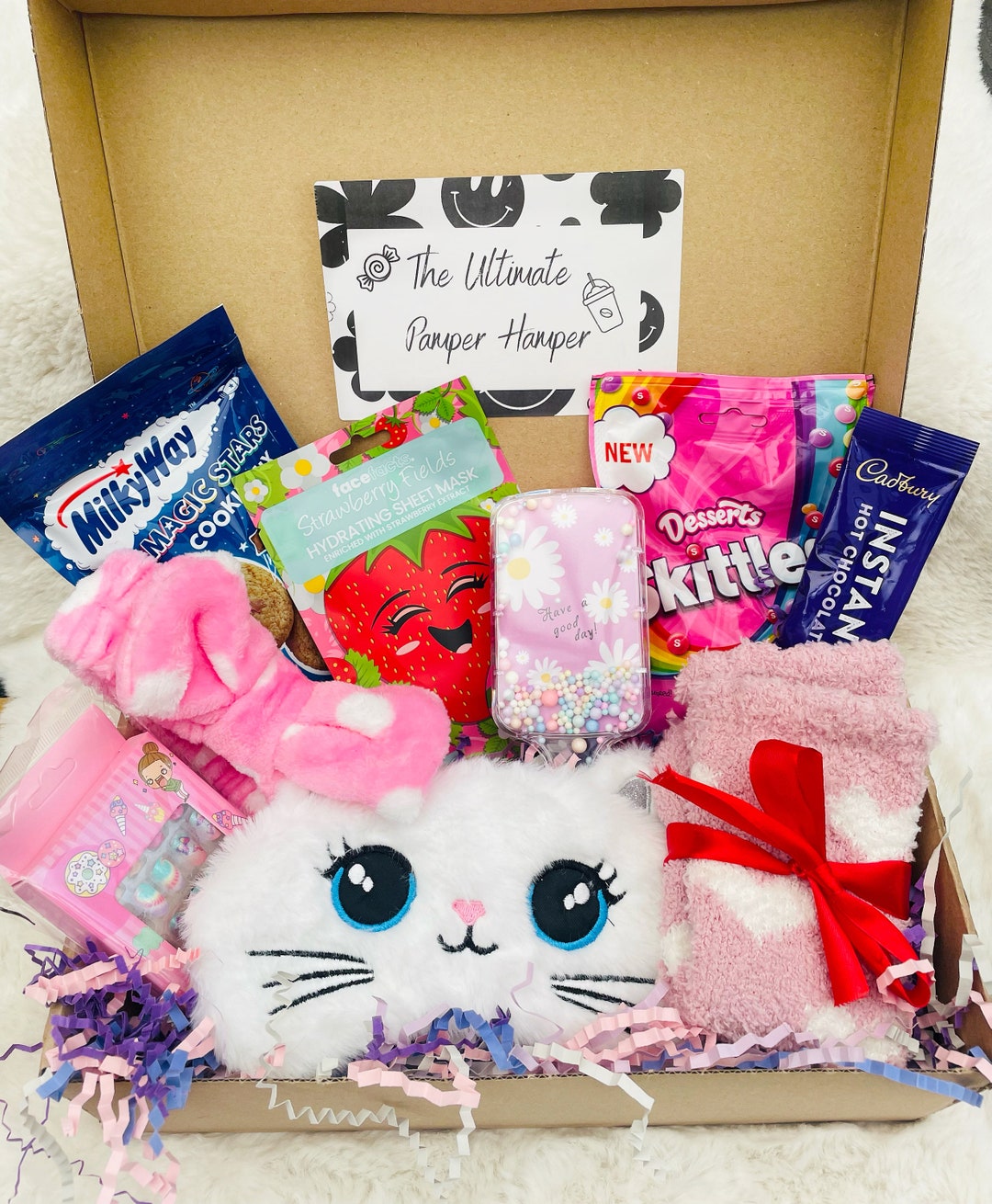 PAMPER HAMPER Girls Hamper Childrens Pamper Sleepover Christmas Gift ...